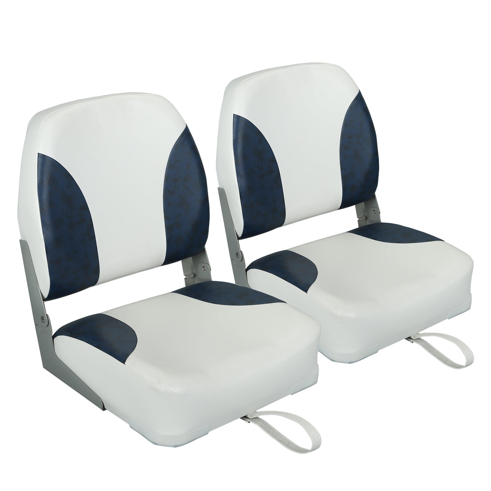 A Pair of New Low Back Folding Boat Seats (2 seats) | Leader Accessories