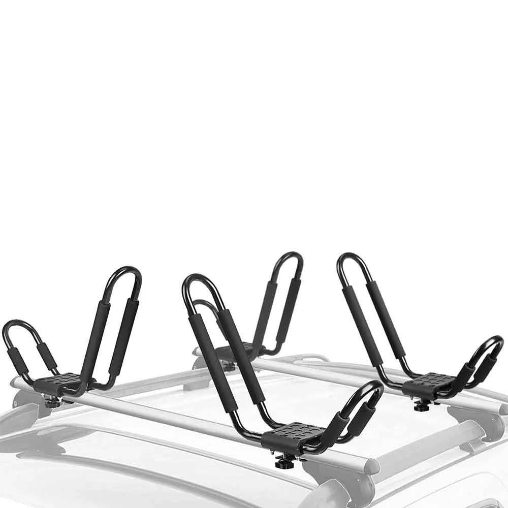 Leader Accessories Kayak Rack 2 Pair J Bar On Roof Top Mount Crossbar